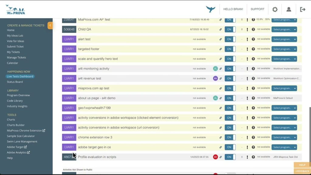 Adobe Target Click Tracking Activity Conversions - MiaProva Blog